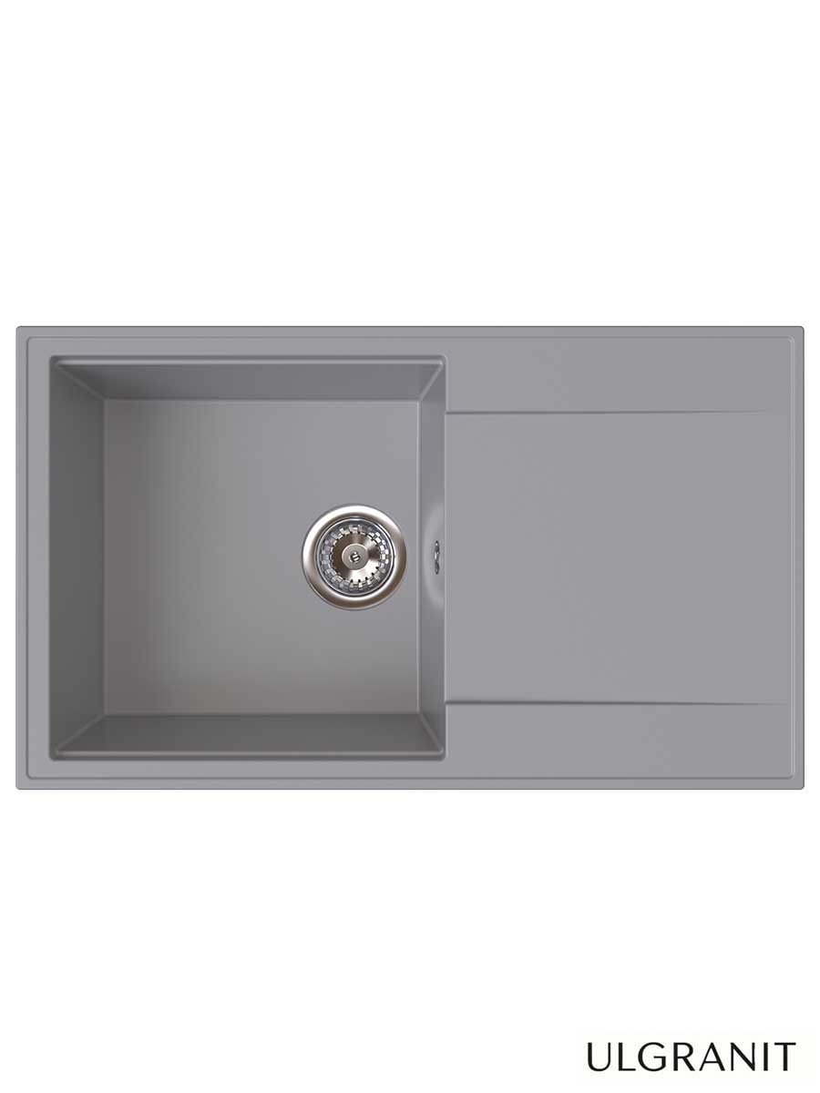 Granitna sudopera Ulgranit 78x46cm Siva ULG780 ø90