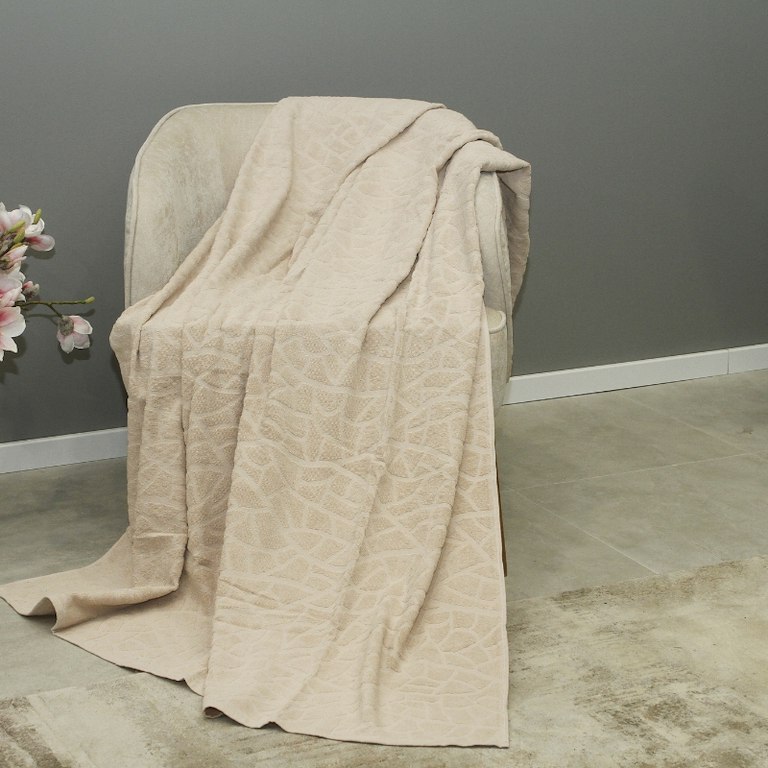 Dekordom Frotir prekrivač stone 200x210 - beige - 26ID: EK000862608