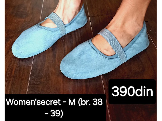 Women`secret kućne baletanke plave M - 38/39