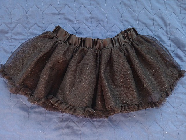 Lindex baby crna svetlucava suknjica, 2-6 mes.