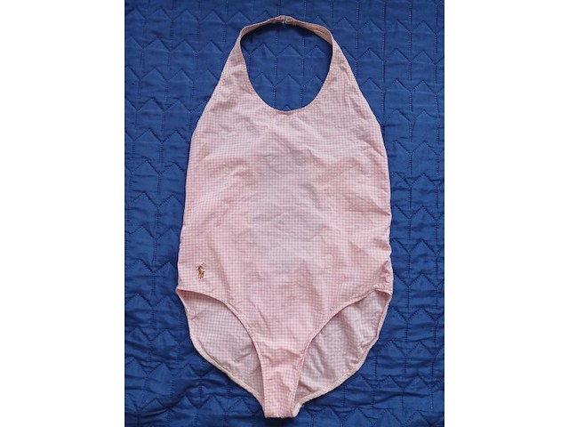 Ralph Lauren jednodelni roze karirani kupaci, 8
