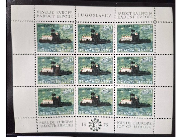 Poštanski tabaci Ša 2099 - 2100 Radost Evrope 1976