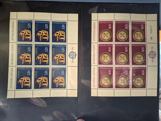 Poštanski tabaci Ša 2067 - 2068 Evropa CEPT 1976