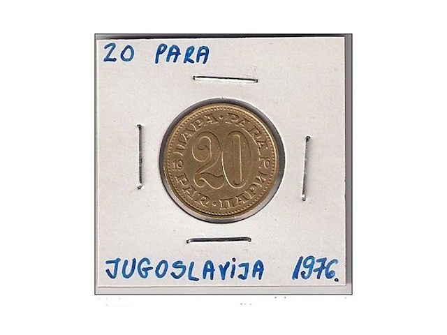 c1 Yugoslavia 20 para 1976. XF+