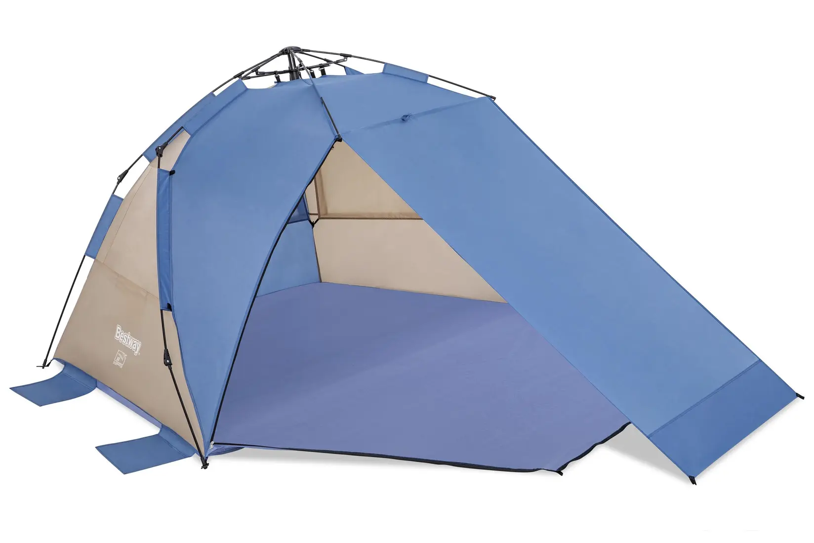 Bestway Šator za plažu Dome sa Swift Click, 127x240x125 cm, Plavo-bež