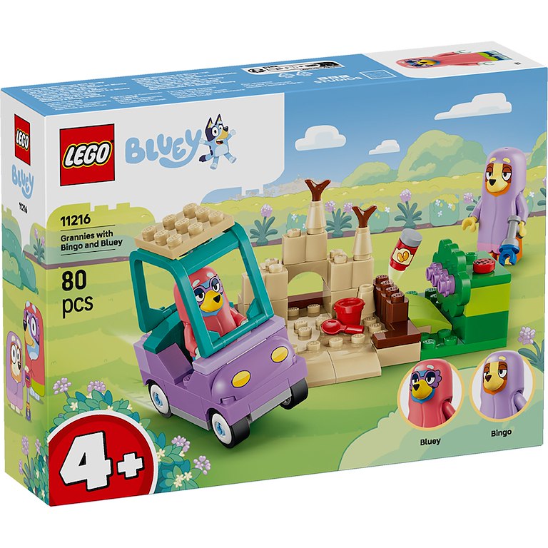 LEGO BLUEY Bingo i Bluey sa bakicama