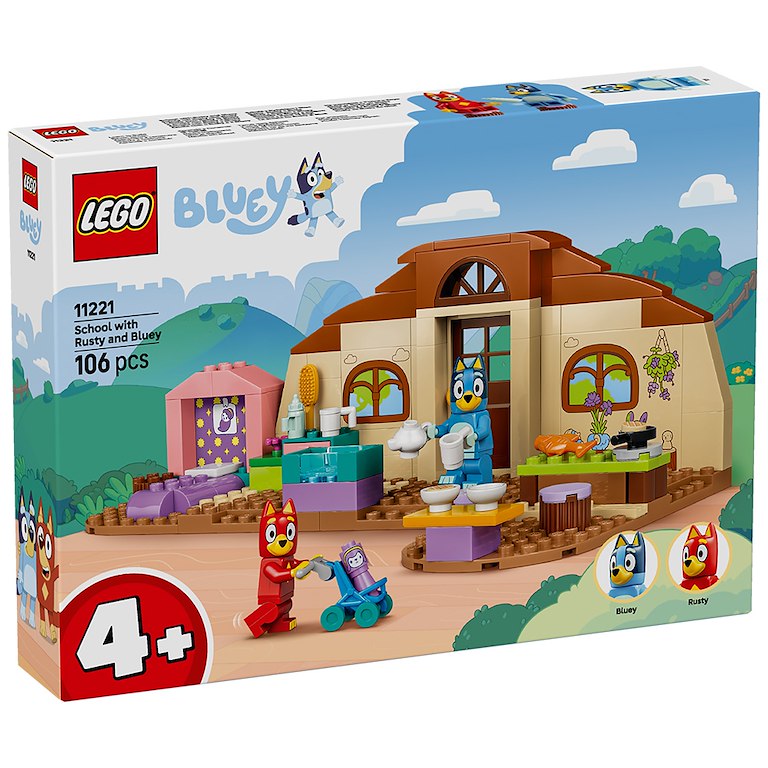LEGO BLUEY Škola sa Rastijem i Bluey