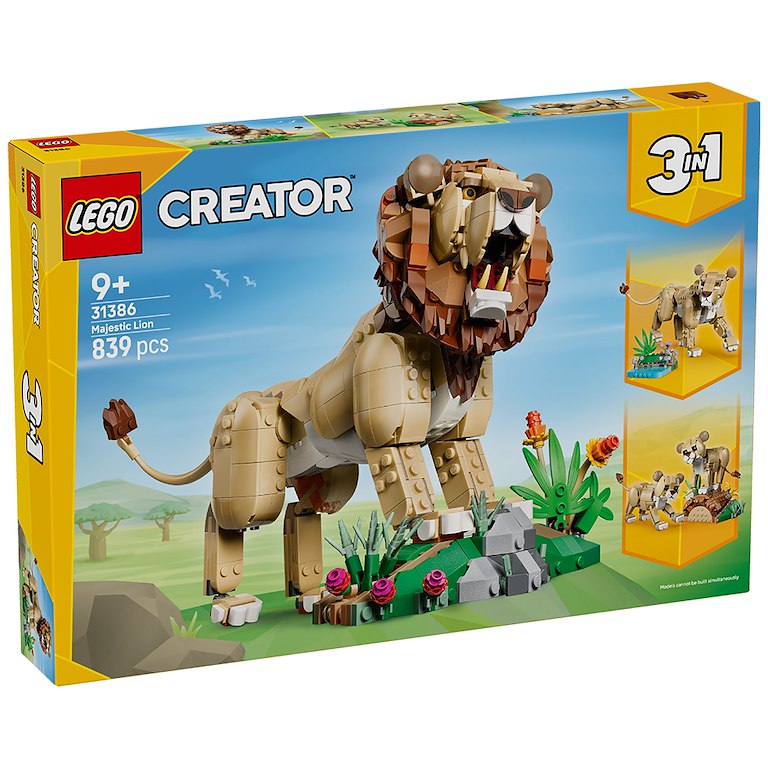 LEGO CREATOR Divlje životinje: veličanstveni lav