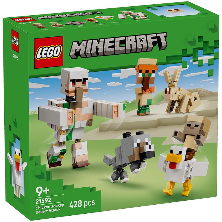 LEGO MINECRAFT Pustinjski napad Jahača pilića