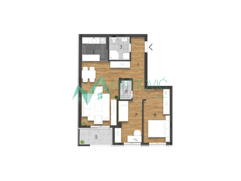 Trosoban stan na prodaju, 66m2, 201.900€