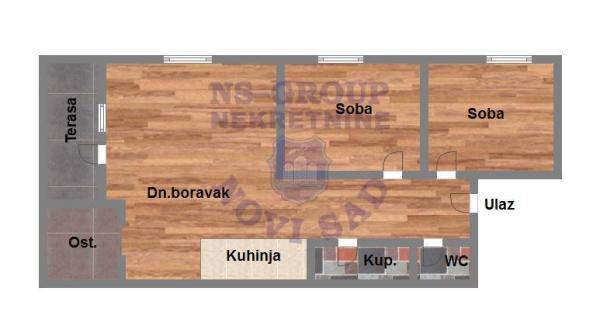 Trosoban stan na prodaju, 64m2, 131.100€