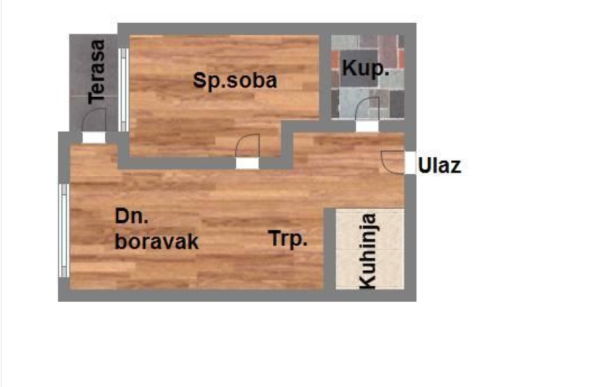 Dvosoban stan na prodaju, 42m2, 128.320€