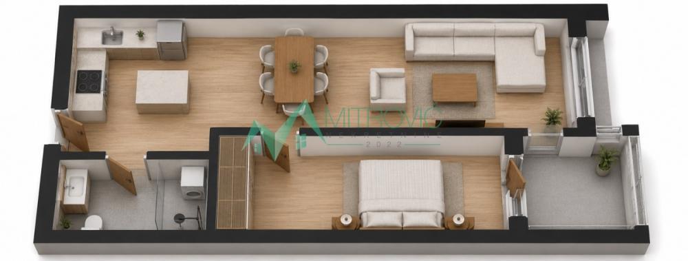 Dvosoban stan na prodaju, 47m2, 169.100€