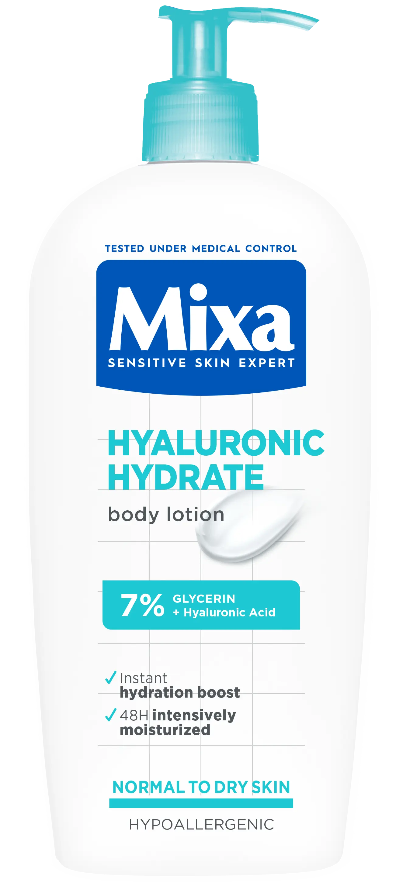 MIXA Mleko za telo Hyalurogel 400 ml
