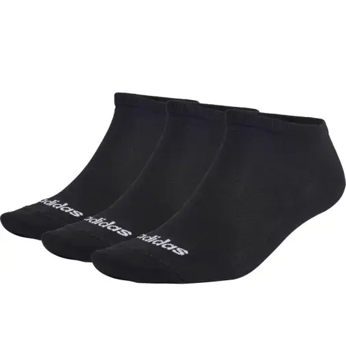 Adidas Čarape T Lin Low 3P, IC1299, 3 Para, Crne
