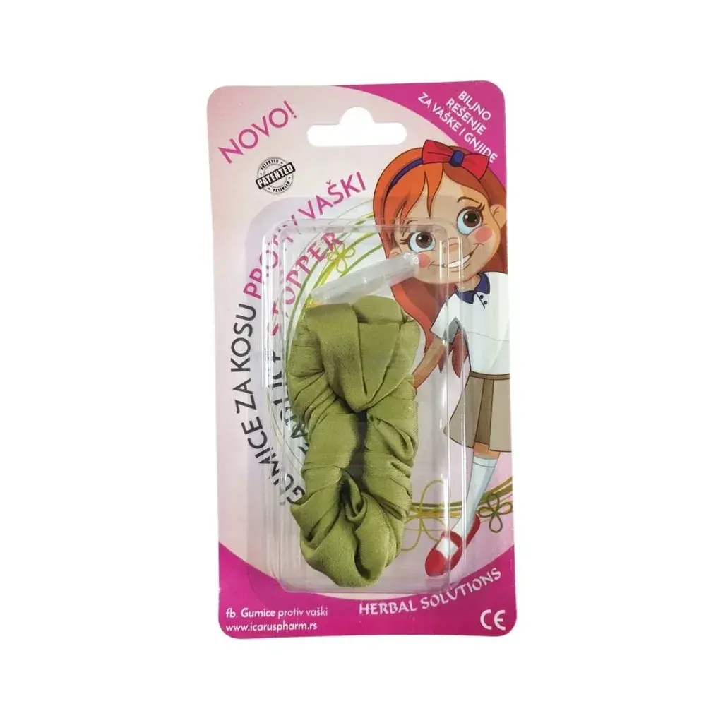 Herbal Gumica Za kosu protiv vaški i gnjida, 1 komad
