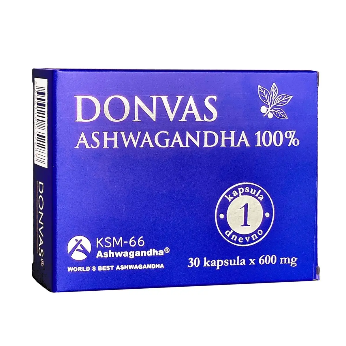 DONVAS ASHWAGANDHA 100%, 30 kapsula x 600mg