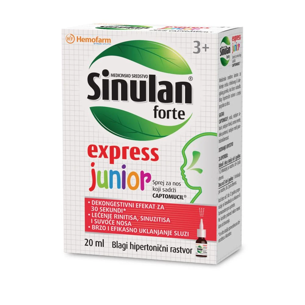 Sinulan express forte junior sprej 20 ml