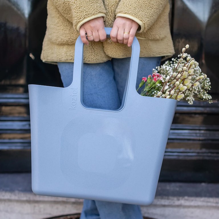 TORBA XL – TASCHE XL Bag nature flower blue