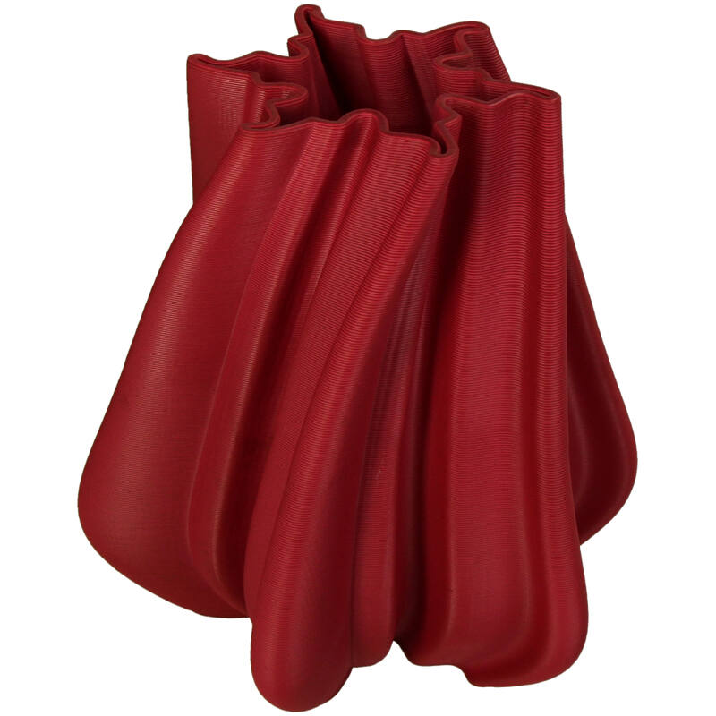 VAZA PORCELAN – Vase Porcelain Red 19.5x24x25.5cm