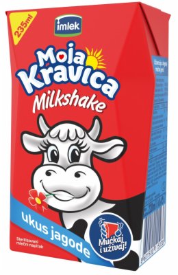 MILK SHAKE MOJA KRAVICA JAGODA 235ML