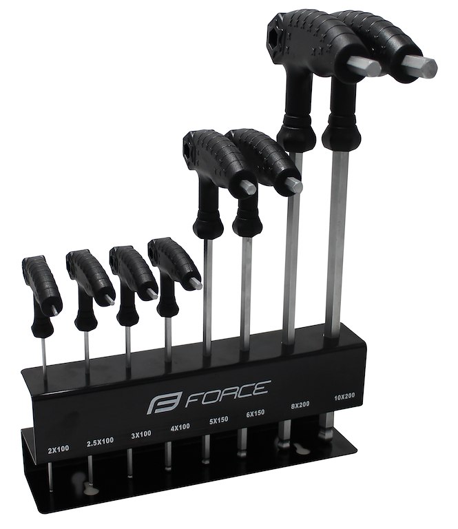 SET OD 8 T ŠESTOUGAONIH (IMBUS) KLJUČEVA FORCE 2-10mm sa stalkom