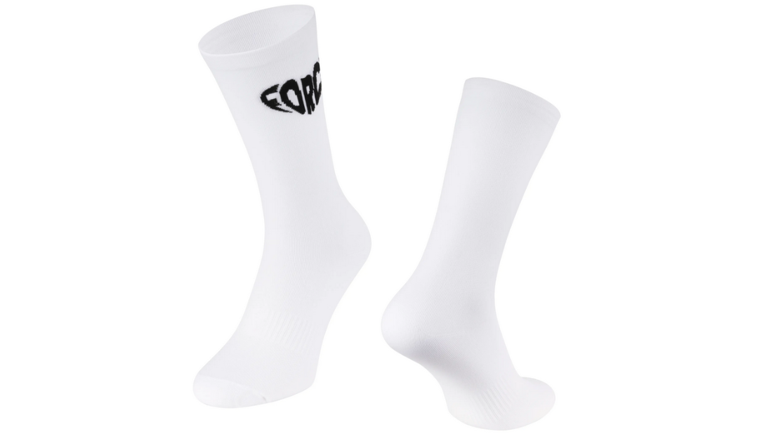 Čarape FORCE IN HEART duže, bele L-XL/42-46