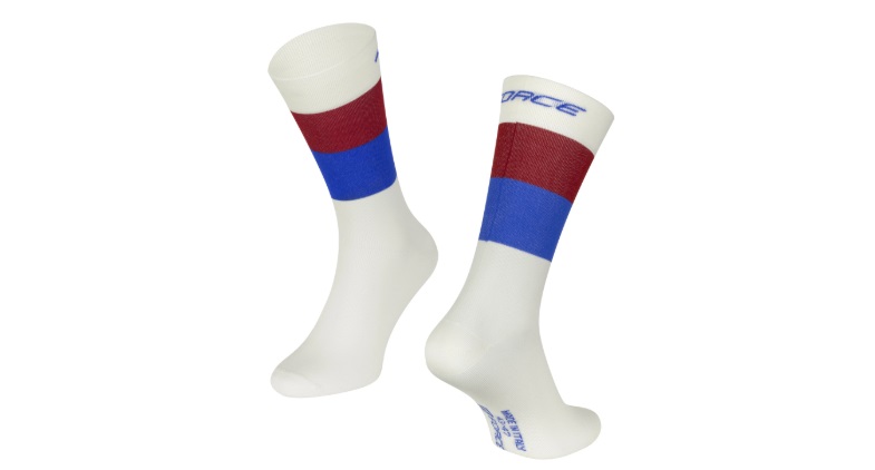 Čarape FORCE RAINBOW, bež-plave-crvene S-M / 38-42