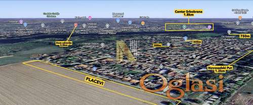 GRAĐEVINSKI PLACEVI - 1.8KM OD CENTRA SRBOBRANA