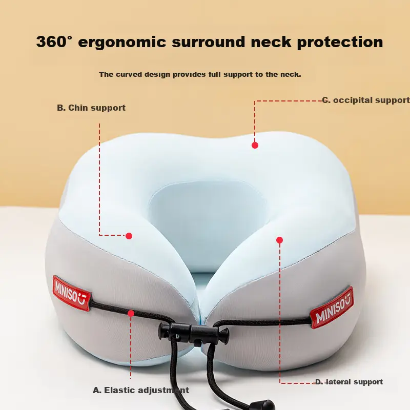 Miniso Jastuk za vrat, Memorijska pena, Prenosiv