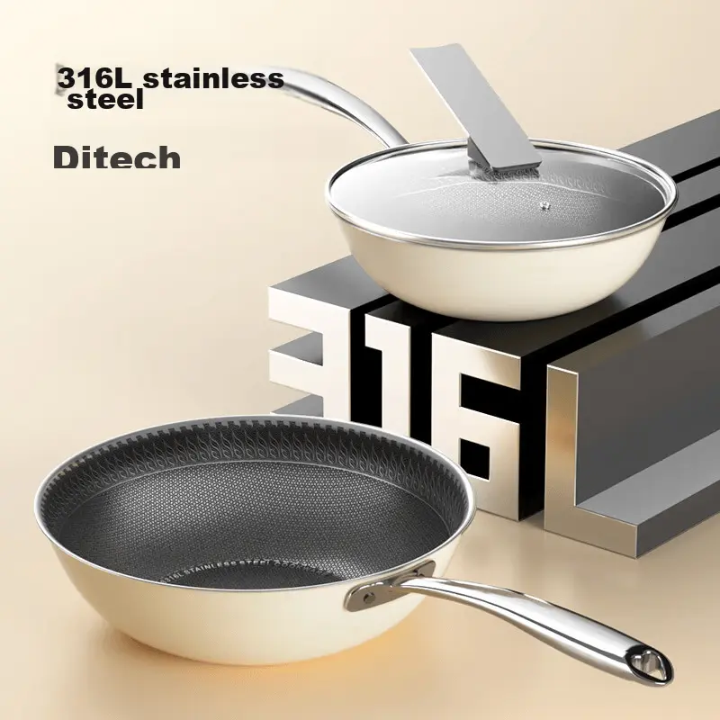 J.Zao Tiganj Wok, 30cm, Crni
