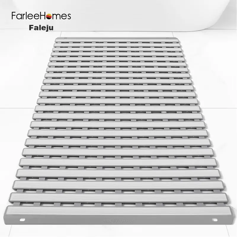 Farleenhomes Prostirka za kupatilo, 50x83cm, Siva