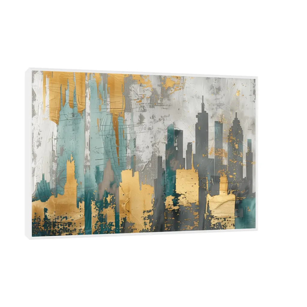 Canvas Slika na platnu Grad, 80x120cm, Sa ramom, Beli
