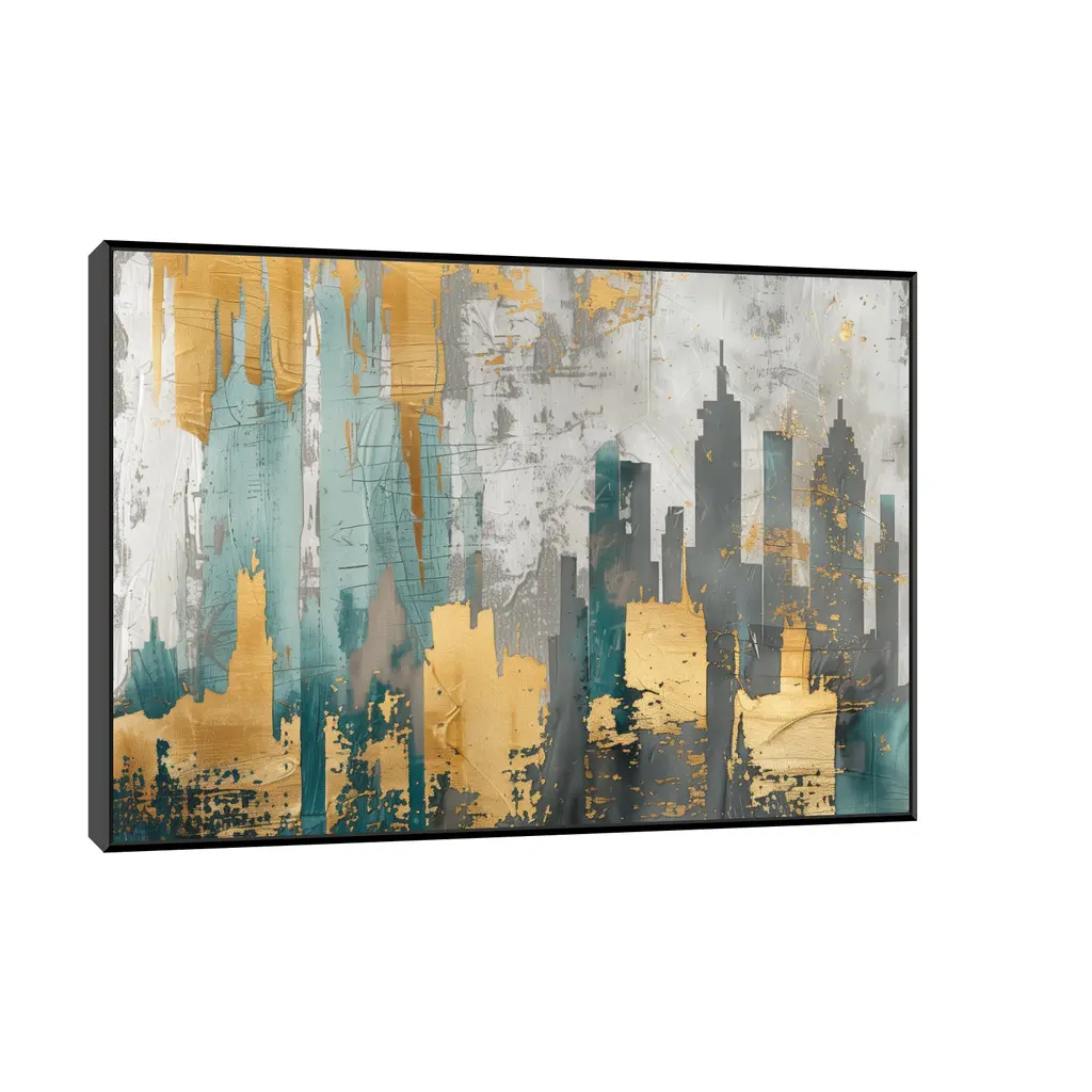 Canvas Slika na platnu Grad, 80x120cm, Sa ramom, Crni
