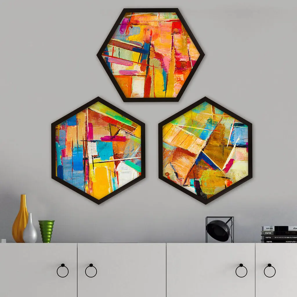 Wallity Uramljena slika 6GEN1292365, 35x35 cm, 3 dela