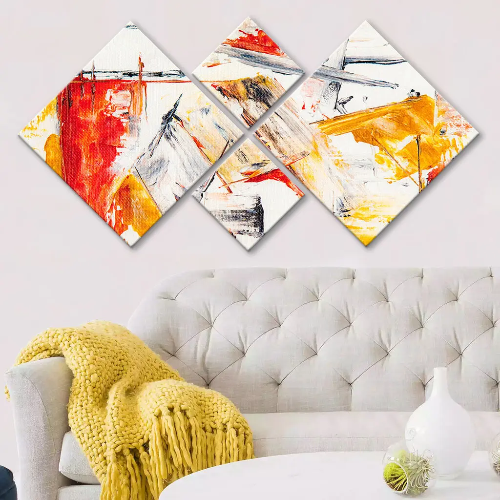 Wallity Slika 4MDF1843716, 60x115 cm, 4 dela