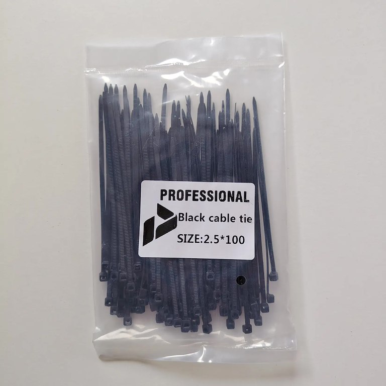 PDV Professional Kablovska vezica, 2,5x100mm, 100 komada, Crna