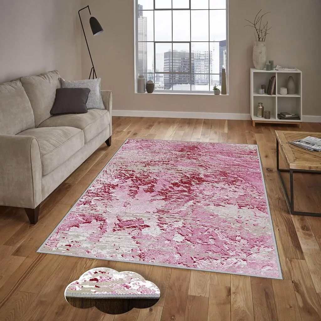 Conceptum Hypnose Tepih Eexfab1162, Pravougaoni, 100 x 200 cm, Roze