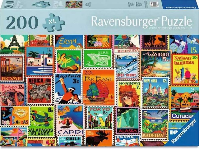 Puzzle za seniore 200 delova Poštanske markice Ravensburger Feel Well 12001371