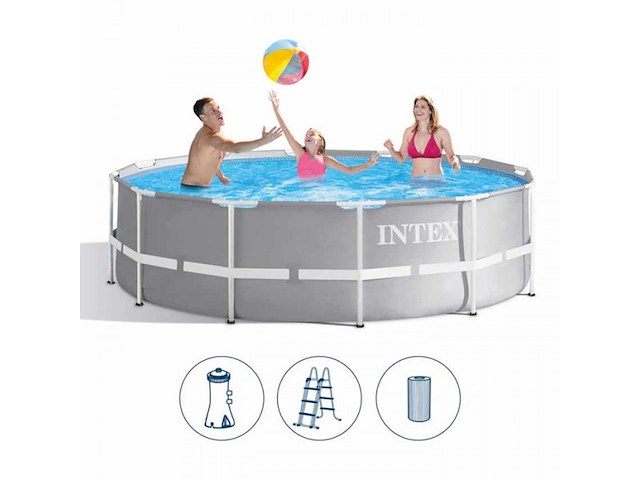 Intex Prism Frame nadzemni bazen 366 x 99 cm sa pumpom i merdevinama