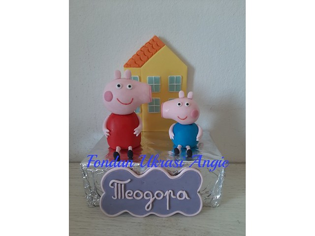 Fondan figure Pepa prase i Dzordz