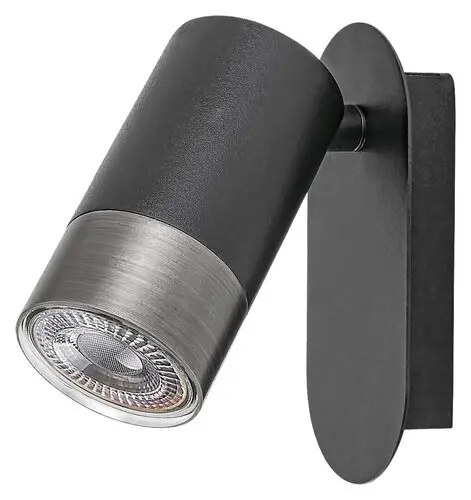 RABALUX Zidna lampa zircon crna