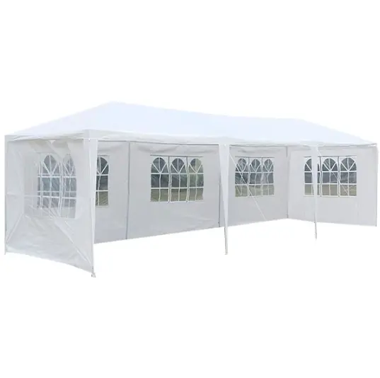 Baštenski paviljon Fiesta, 9 x 3 m, 8 bočnih strana, Beli