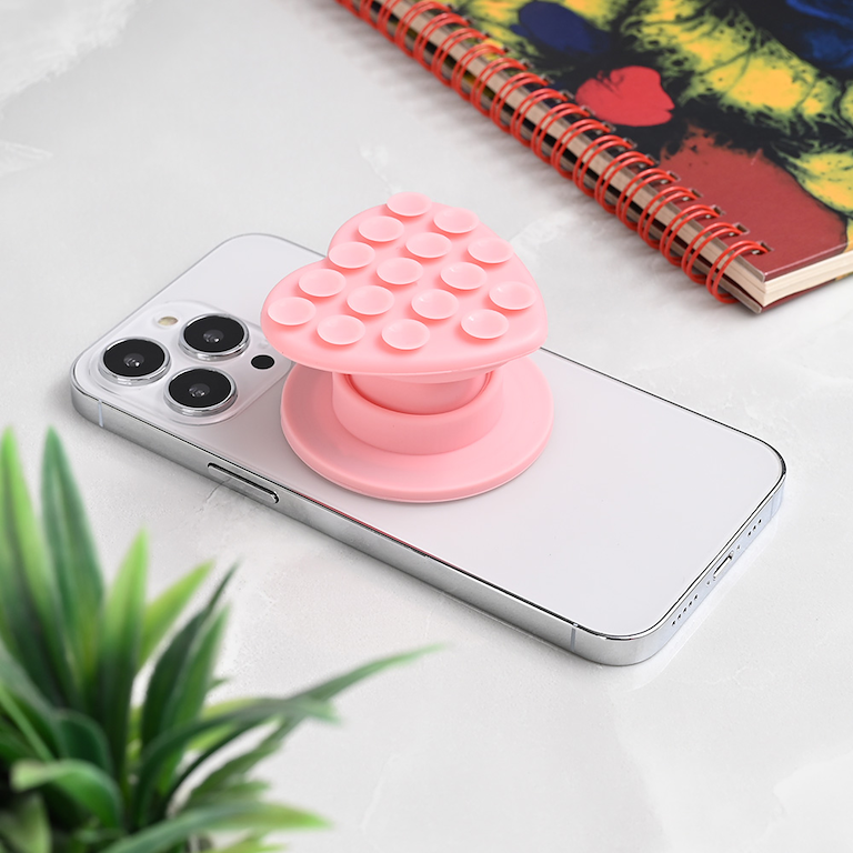 Stiker za mobilni telefon Magnetic Heart roze