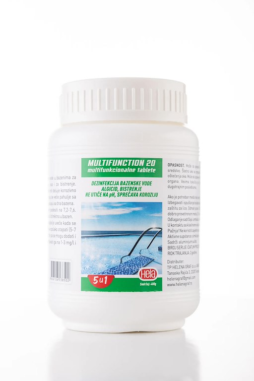 Hela Multifunction hlor 5u1, 20 tableta, 400g