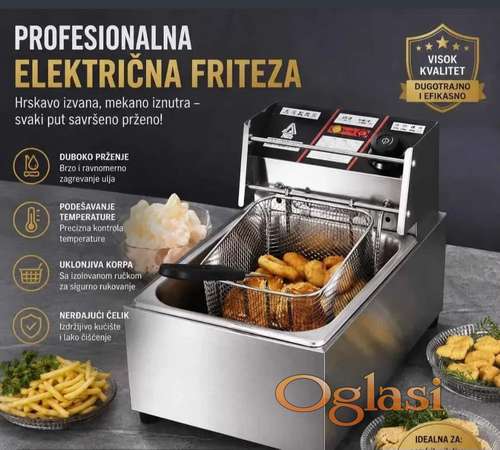 Friteza INOX 5 litara peofesionalna
