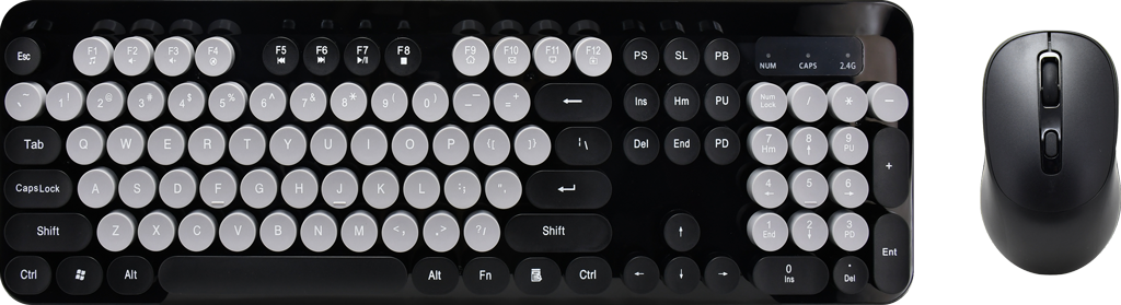 TASTATURA I MIŠ BEŽIČNI SET OP24376 crno siva *MD WY