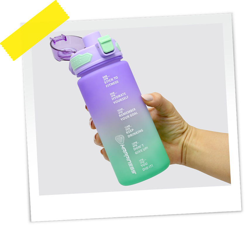 FLAŠICA ZA VODU MAT MIX 5 BOJA 650 ML OP25066 WY