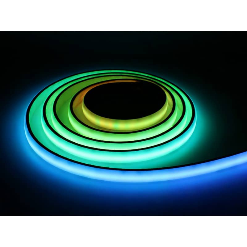 5m, RGBWC COB LED traka, WS2812B, programabilna, IP65, 1428 led/m, 24V