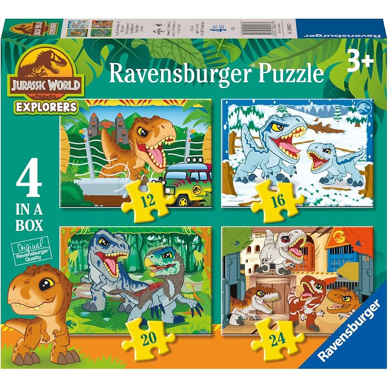 Ravensburger puzzle (slagalice) – 4u1 Jurassic World – istraživači RA12004027